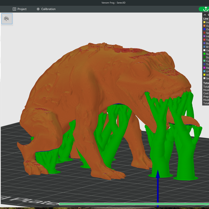 3D Printable Venom Frog - Venom 3 Movie - 3D print STL and multicolor ...