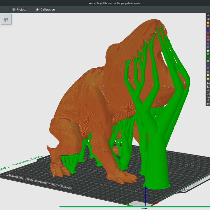 3D Printable Venom Frog - Venom 3 Movie - 3D print STL and multicolor ...