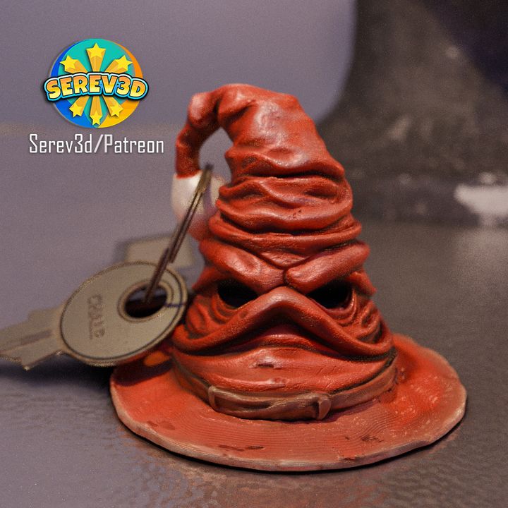 3D Printable Santa’s Sorting Hat - Wearable Wizard Holiday Hat - 3D ...