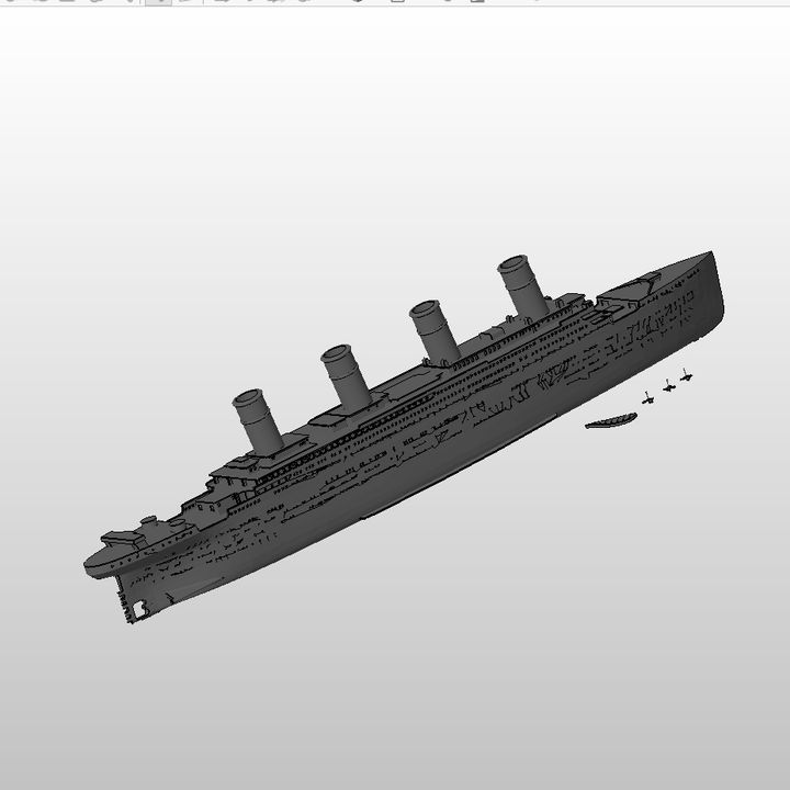 3D Printable Titanic Model by MyMiniFactory