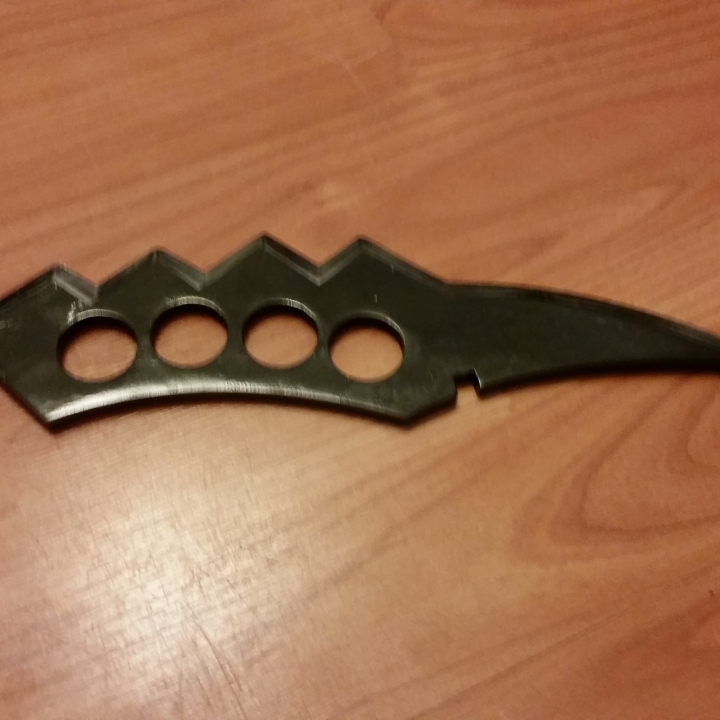 3D Printable Asuma's Chakra Blades by MyMiniFactory