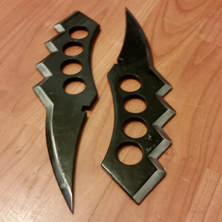 3D Printable Asuma's Chakra Blades by MyMiniFactory