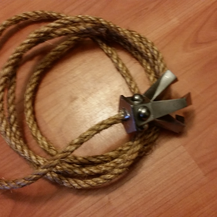 3D Printable Legend of Zelda Grappling Hook by mmf-admin