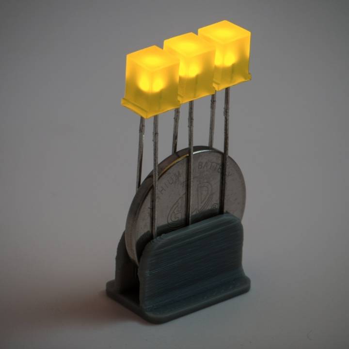 3D Printable LED Light Clip by Walter Hsiao