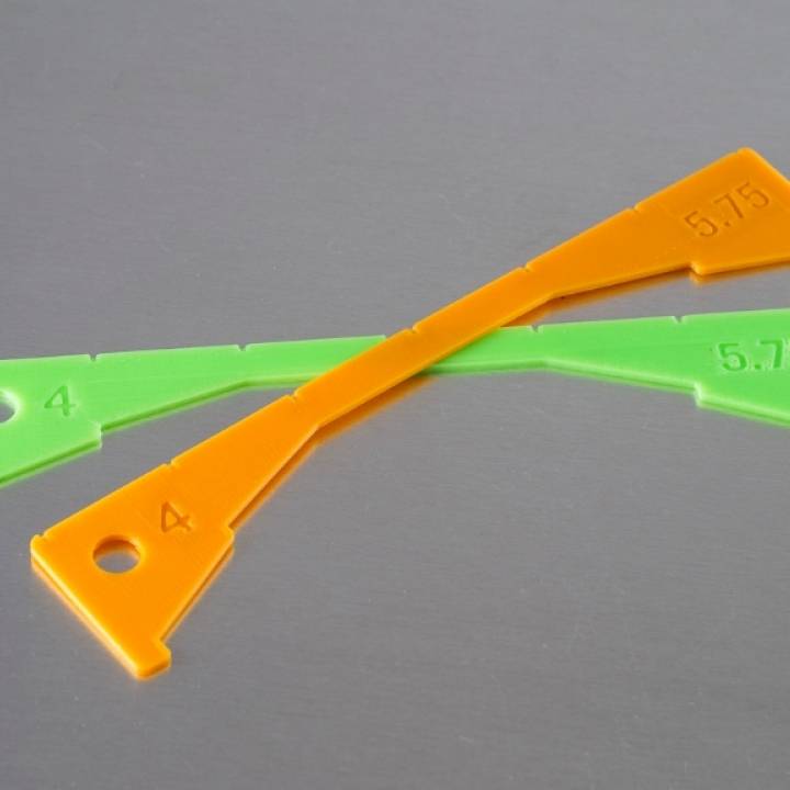 3D Printable Crab Ruler (California) by Walter Hsiao