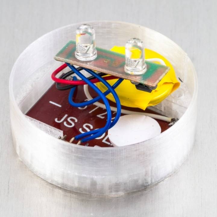 3D Printable Solar Bottle Cap Lantern by Walter Hsiao