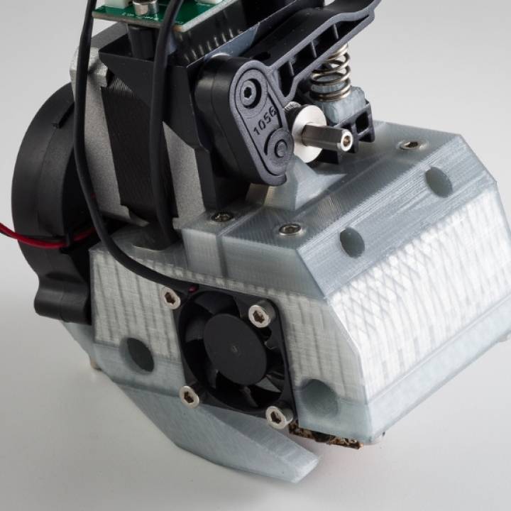 3D Printable Low Poly Frog Mount (RigidBot E3D v6) by Walter Hsiao