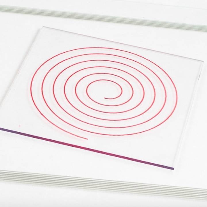 3D Printable Spiral Bed Level Test (Customizable) by Walter Hsiao