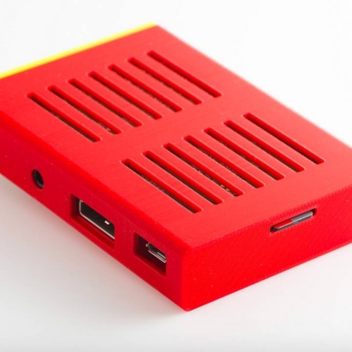 3D Printable Sleeve Case for Raspberry Pi B+ by Walter Hsiao