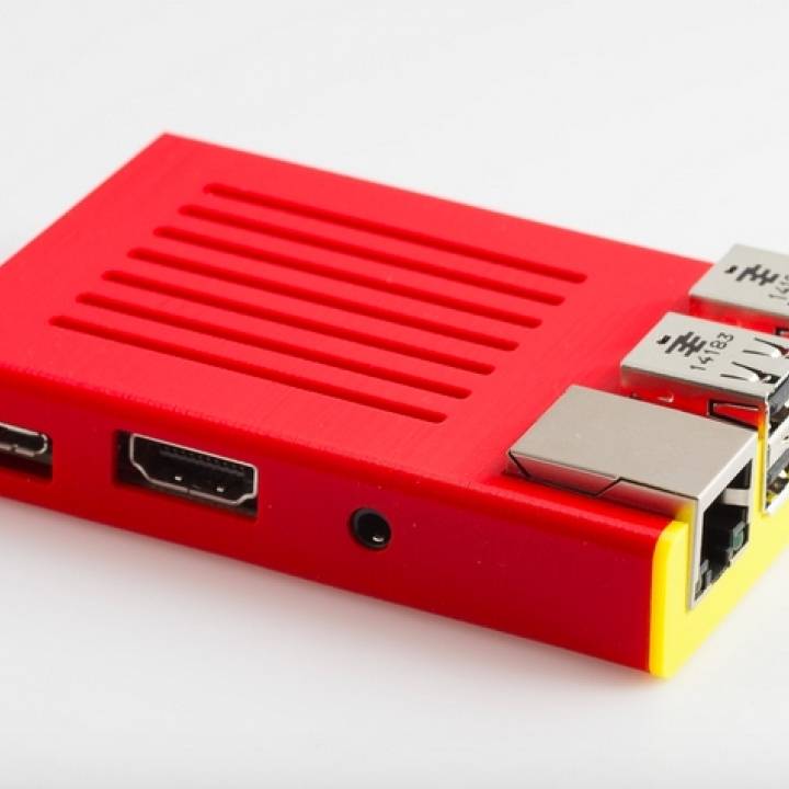 3D Printable Sleeve Case for Raspberry Pi B+ by Walter Hsiao