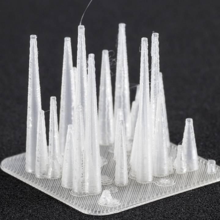 3D Printable Randomized Retraction Test (Customizable) by Walter Hsiao