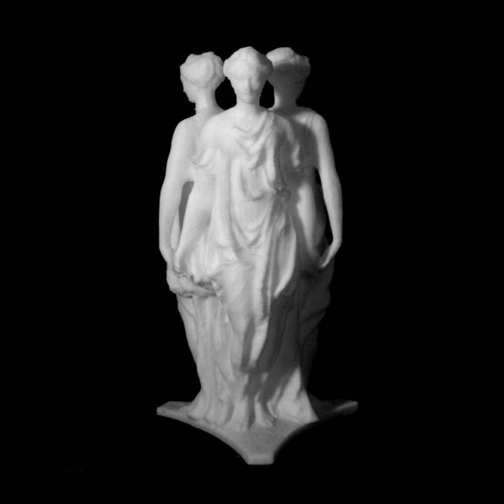 3D Printable The Three Graces at The Royal Cast Collection, Copenhagen ...