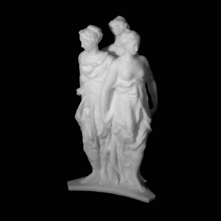 3D Printable The Three Graces at The Royal Cast Collection, Copenhagen ...