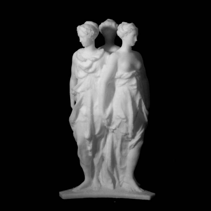 3D Printable The Three Graces at The Royal Cast Collection, Copenhagen ...