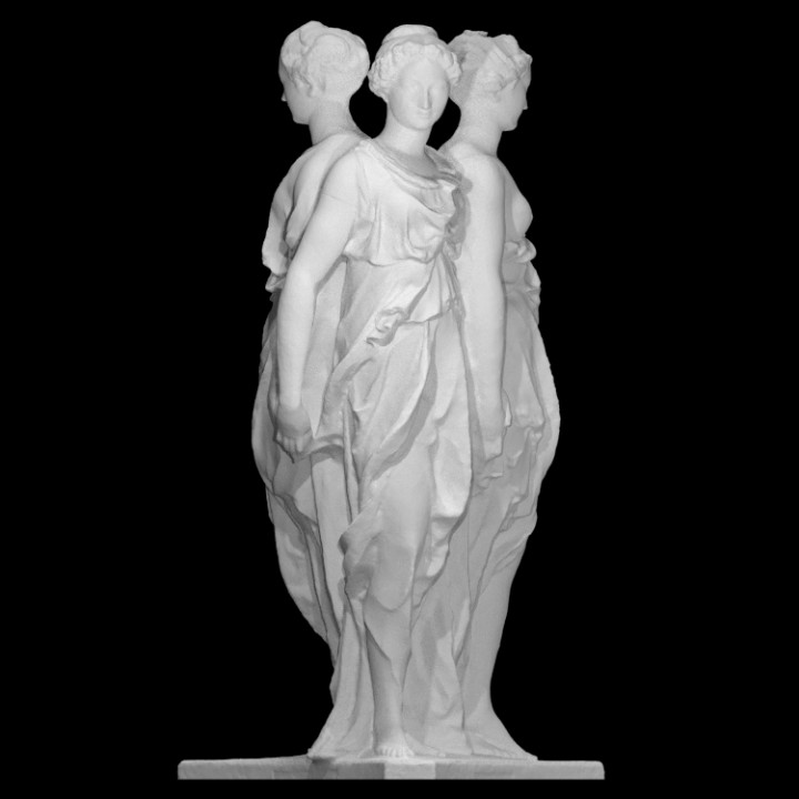 3D Printable The Three Graces at The Royal Cast Collection, Copenhagen ...