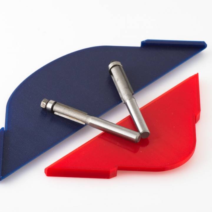 3D Printable Router Fillet Templates by Walter Hsiao