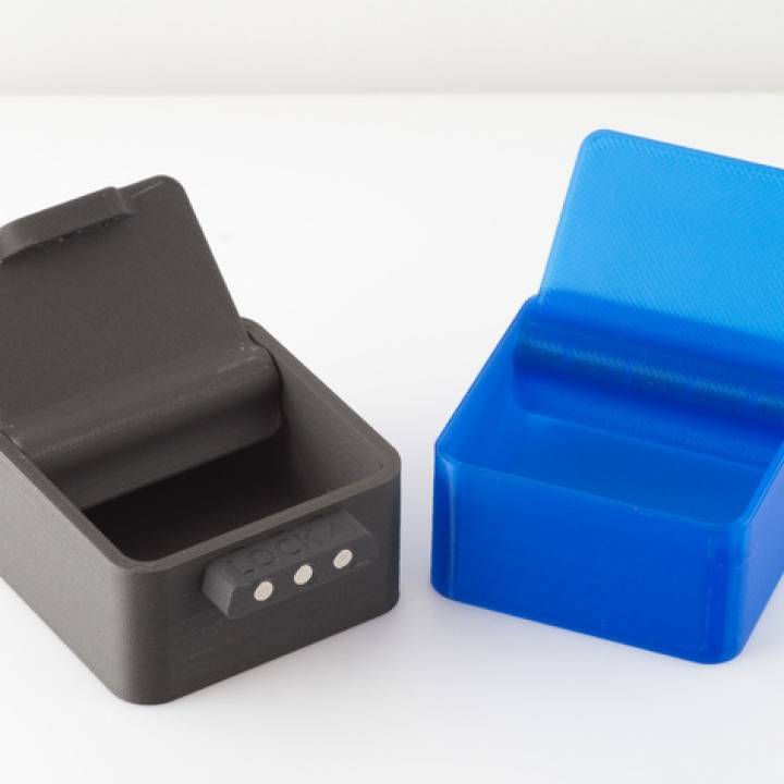 3D Printable Magnetic Locking Box by Walter Hsiao