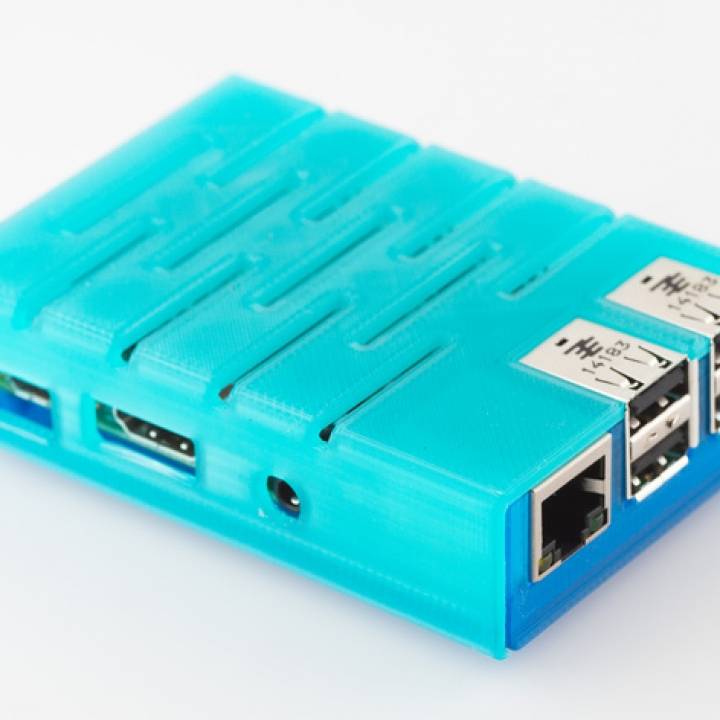 3D Printable Raspberry Pi Case by Walter Hsiao
