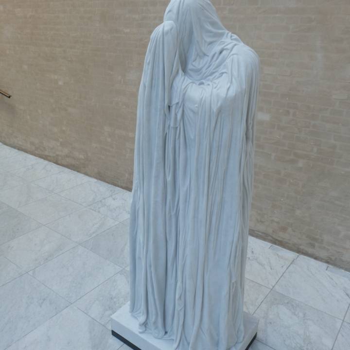 3D Printable Woman under a sheet by Marchal Geoffrey