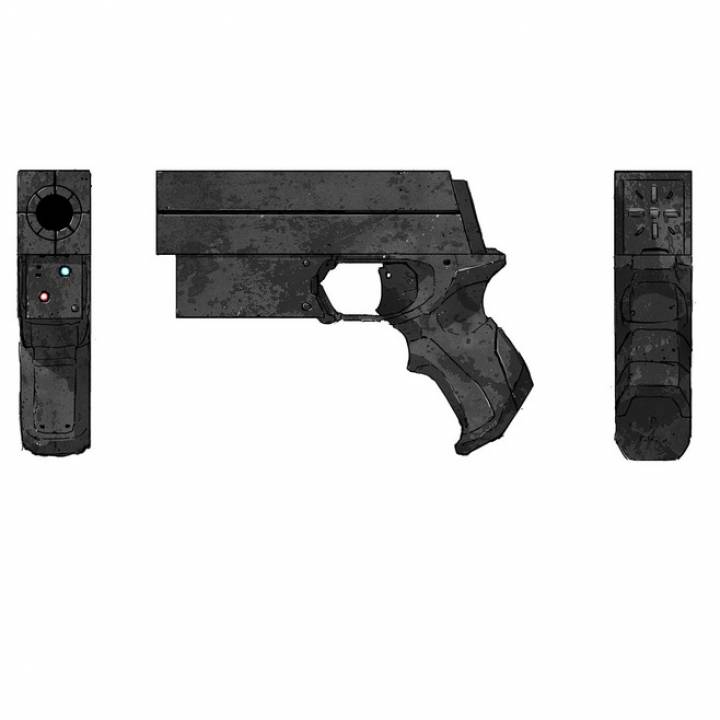 3D Printable BLAME - Gravitational Beam Emitter (Killys Pistol) by ...