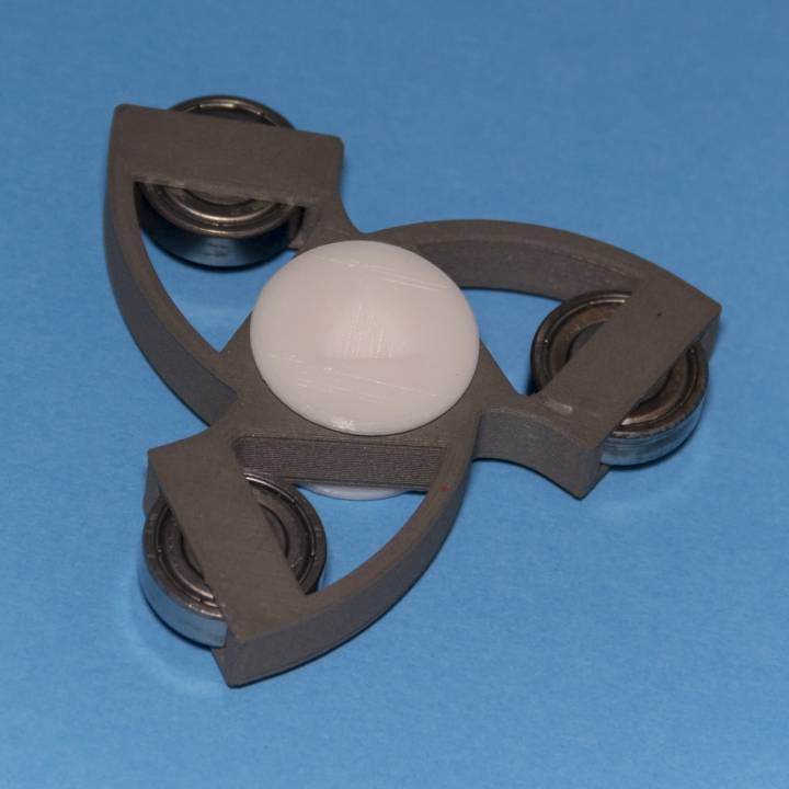 3D Printable Vortex Fidget Spinner (Embedded Bearings) by Devin Enrique ...