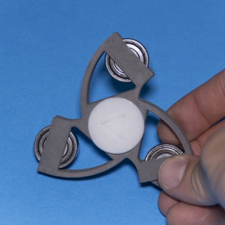 3D Printable Vortex Fidget Spinner (Embedded Bearings) by Devin Enrique ...