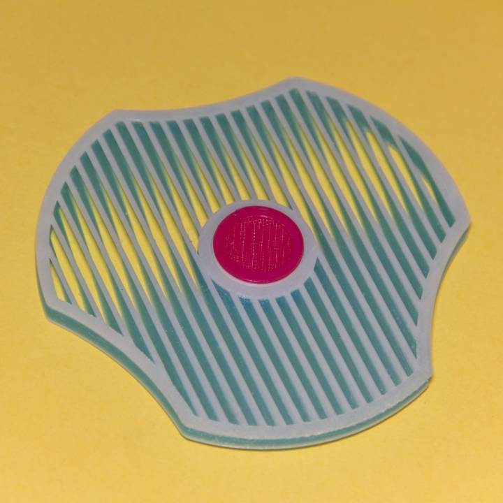 3D Printable Straight Moire Wind Spinner by Devin Enrique Büchele de Montes