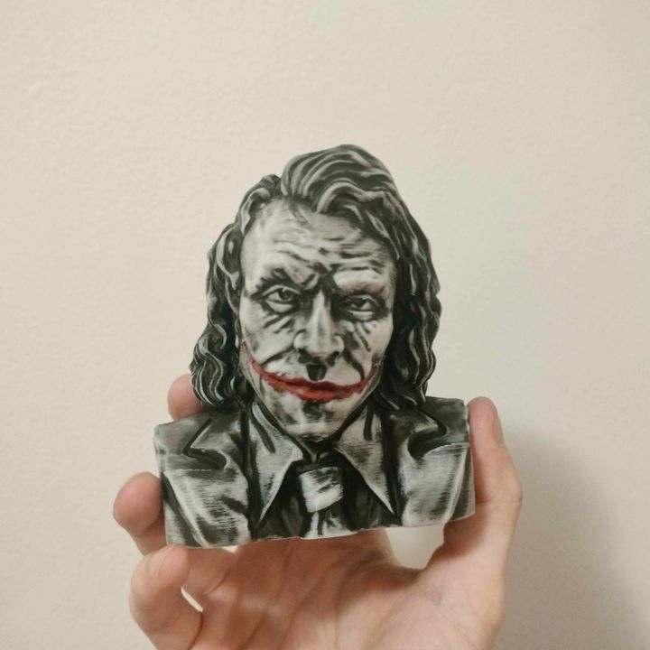 3D Print of The Joker - Heath Ledger - Bust by petersisovsky