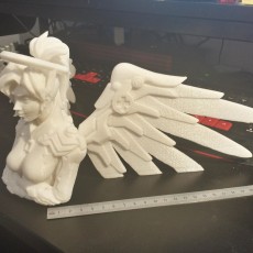 3D Printable Overwatch - Mercy Bust by Printed Obsession