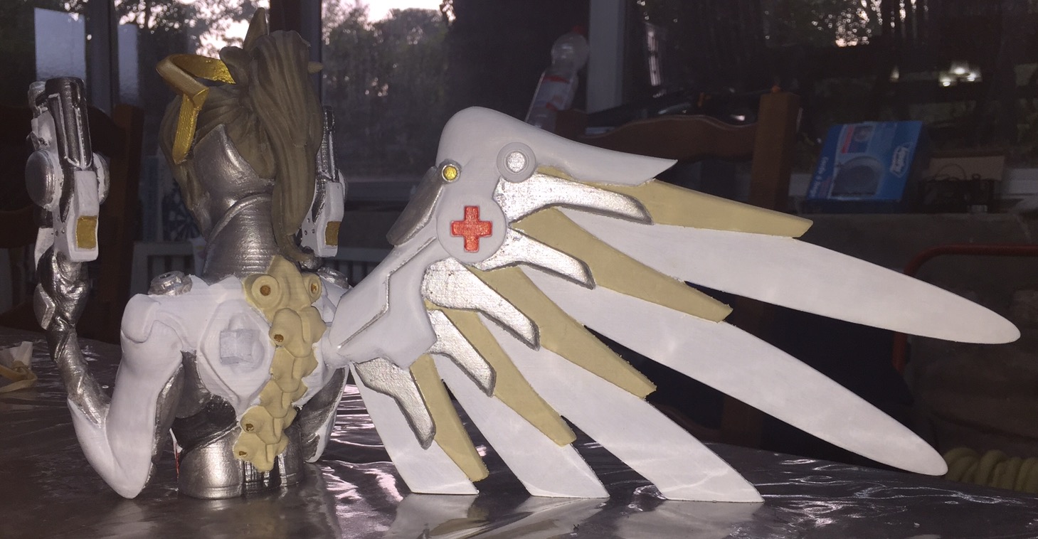 3D Printable Overwatch - Mercy Bust by Printed Obsession