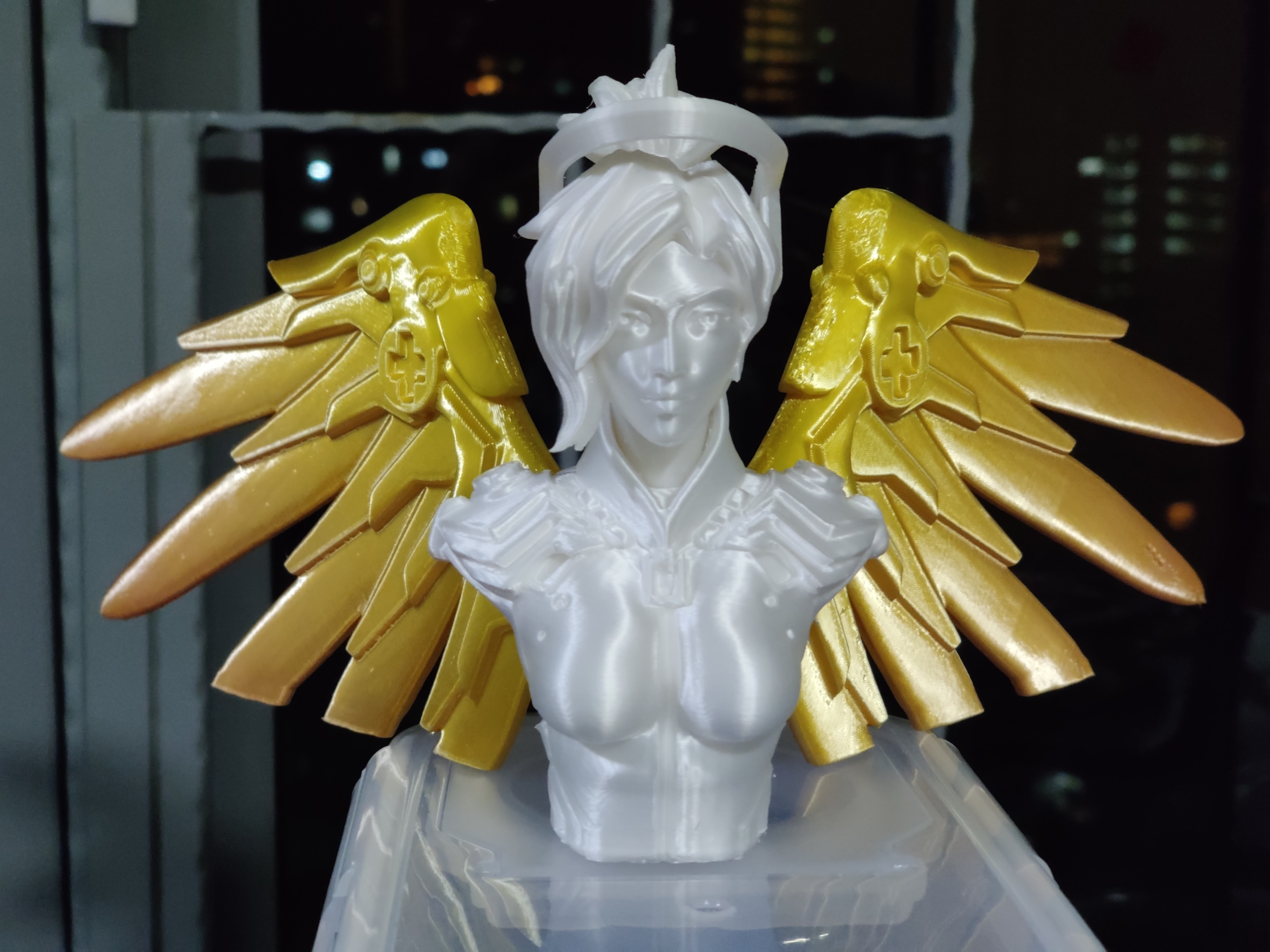 3D Printable Overwatch - Mercy Bust by Printed Obsession