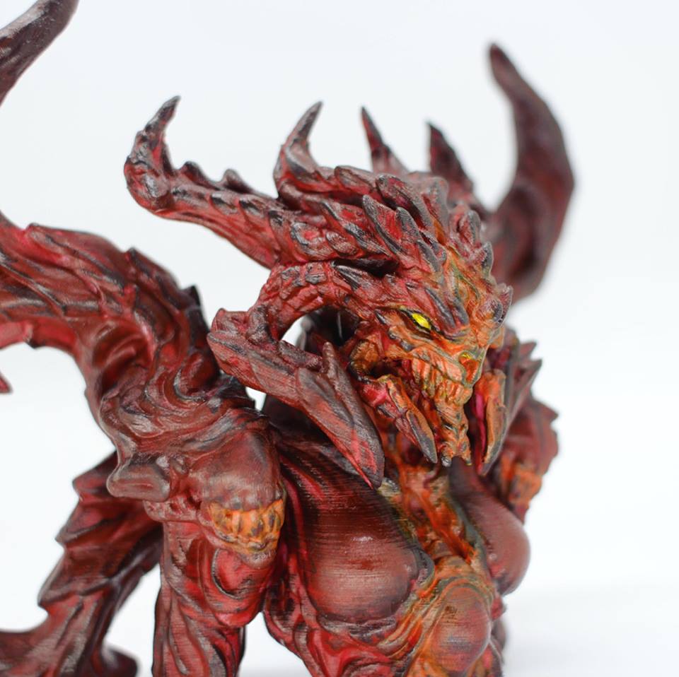 3D Printable Diablo 3 - Diablo by Printed Obsession