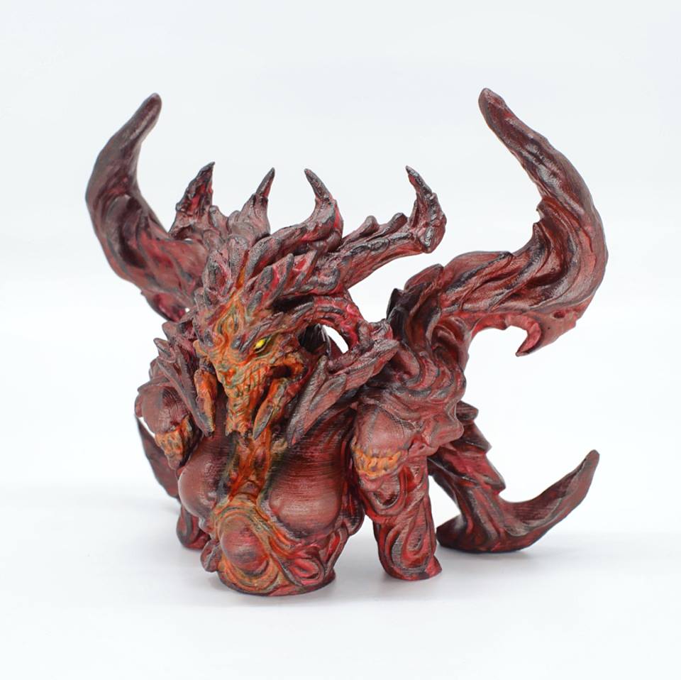 3D Printable Diablo 3 - Diablo by Printed Obsession