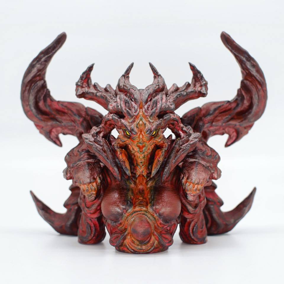3D Printable Diablo 3 - Diablo by Printed Obsession