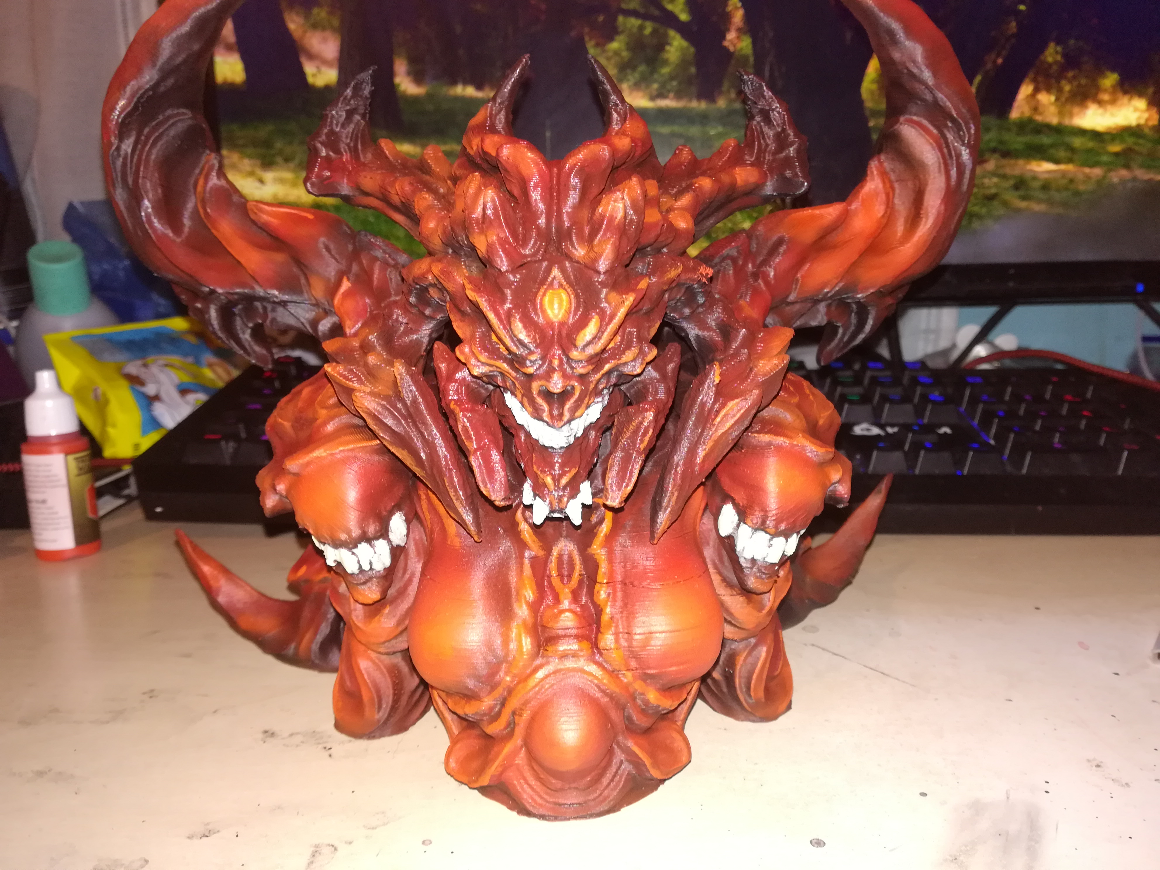 3D Printable Diablo 3 - Diablo by Printed Obsession