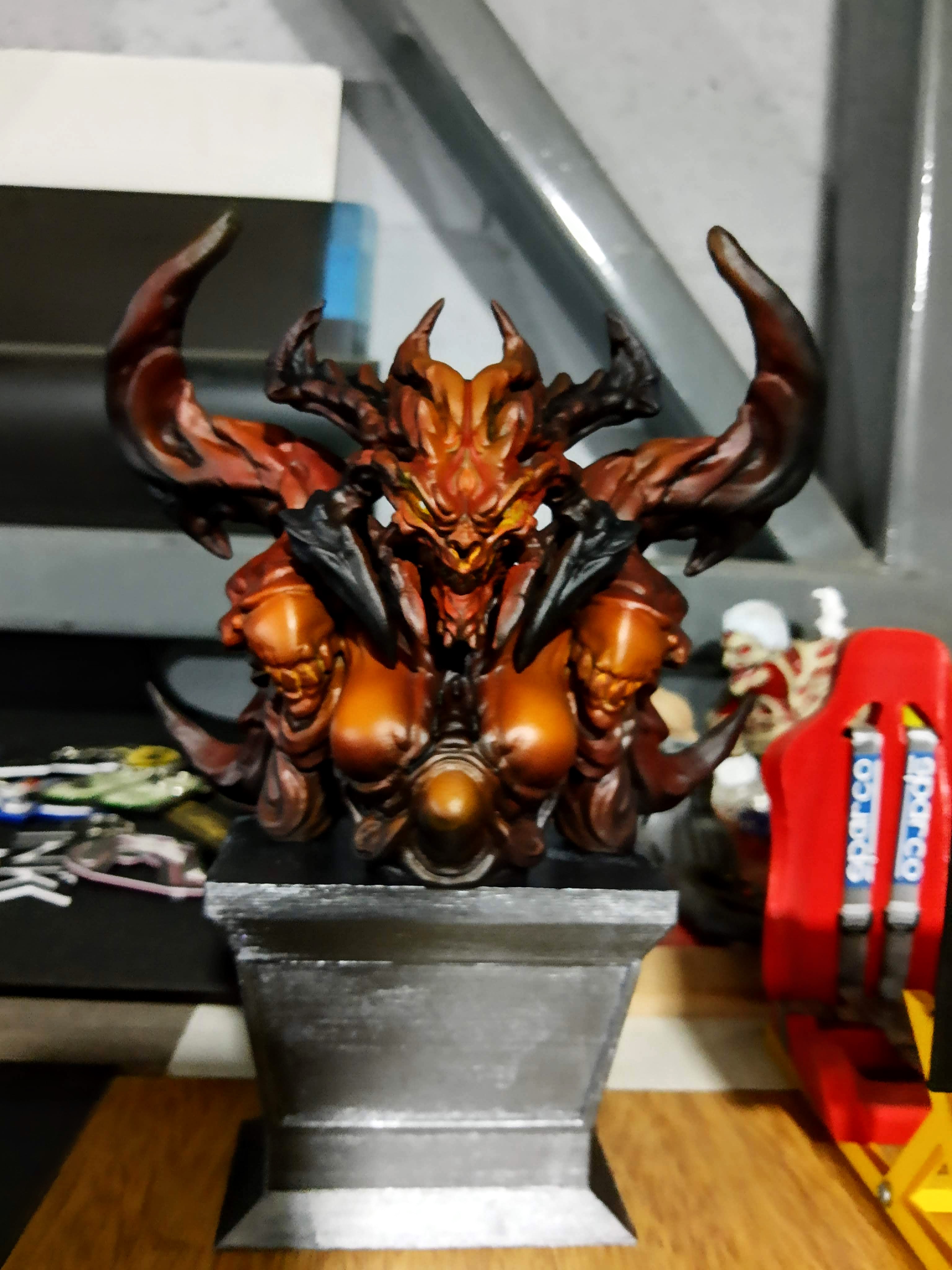 3D Printable Diablo 3 - Diablo by Printed Obsession