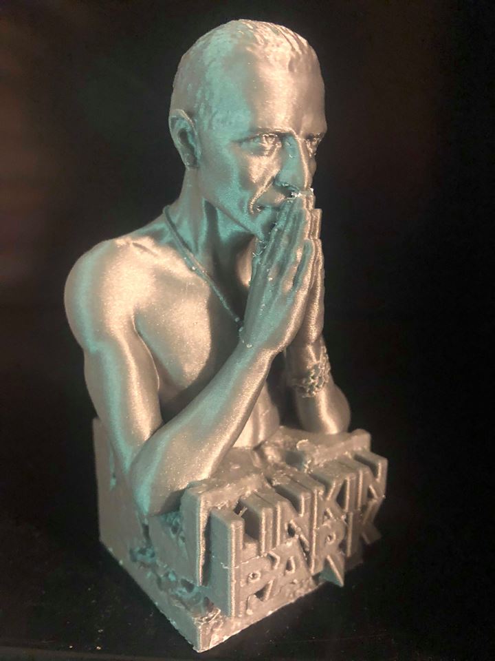 3D Printable Linkin Park - Chester Bennington by Printed Obsession