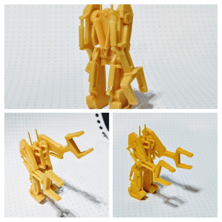3D Printable Easily-Printable Mini Power Loader by Clockspring