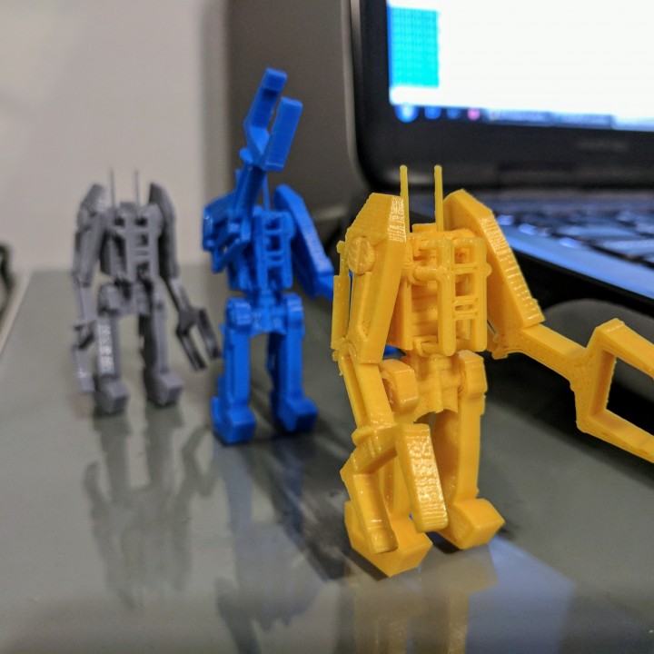 3D Printable Easily-Printable Mini Power Loader by Clockspring