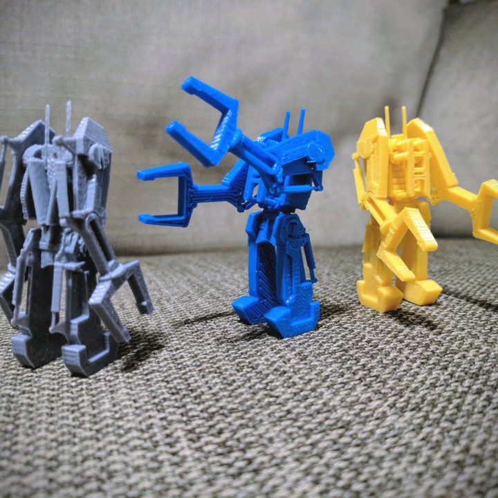 3D Printable Easily-Printable Mini Power Loader by Clockspring
