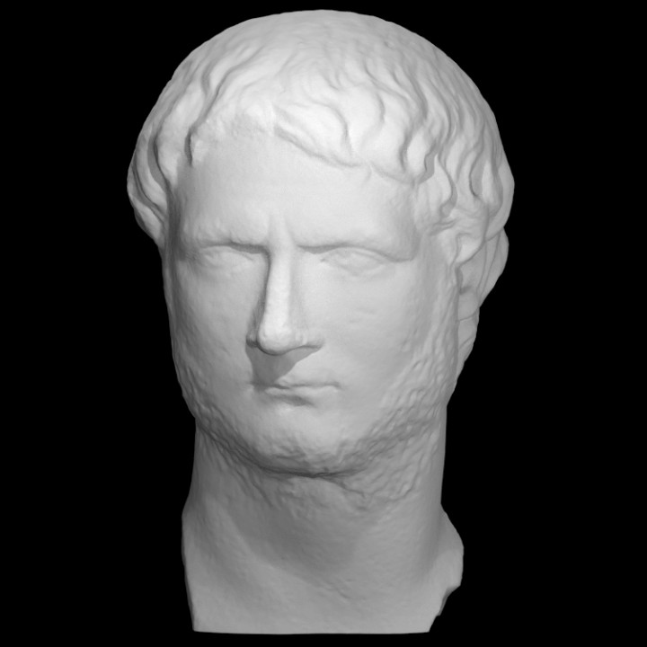 3D Printable Portrait of the Emperor Gallien by Marchal Geoffrey
