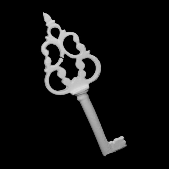 3D Printable 17th century key from St Mary's City by Virtual Curation Lab