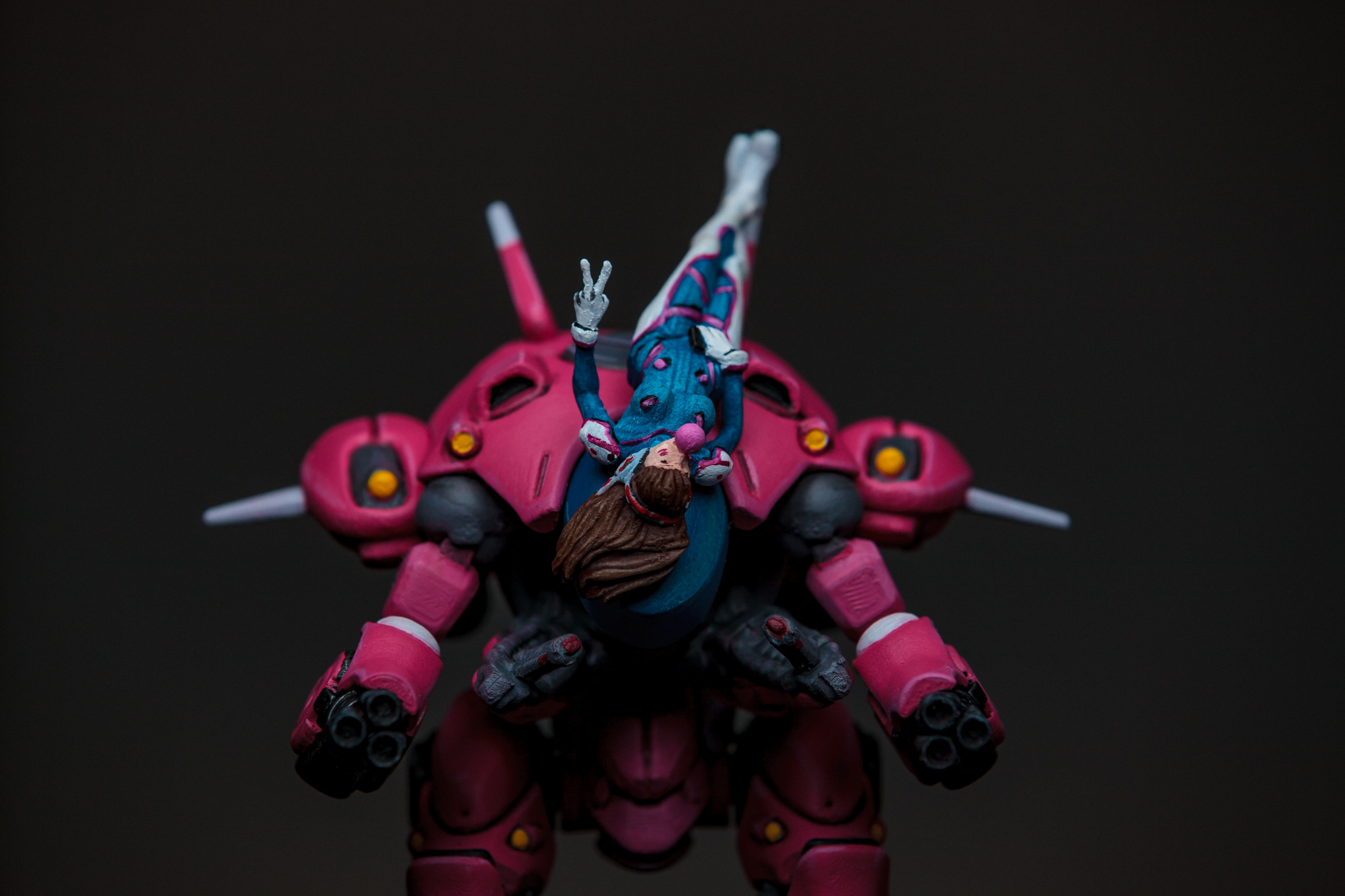3D Print of Overwatch - D.Va & Meka - Victory Pose by dannygi