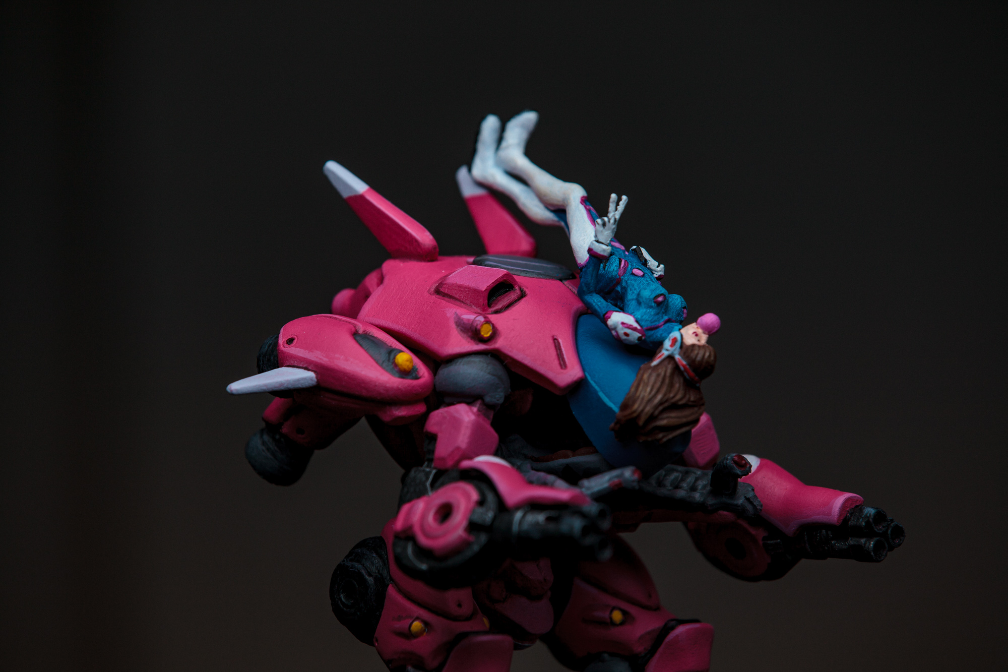 3D Print of Overwatch - D.Va & Meka - Victory Pose by dannygi