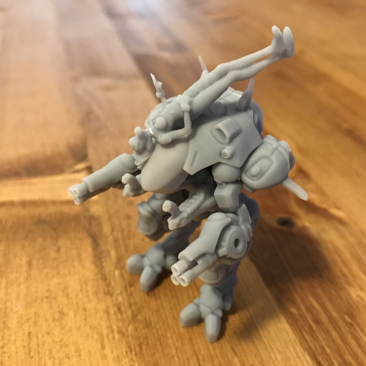 3D Print of Overwatch - D.Va & Meka - Victory Pose by Rainbow_Science