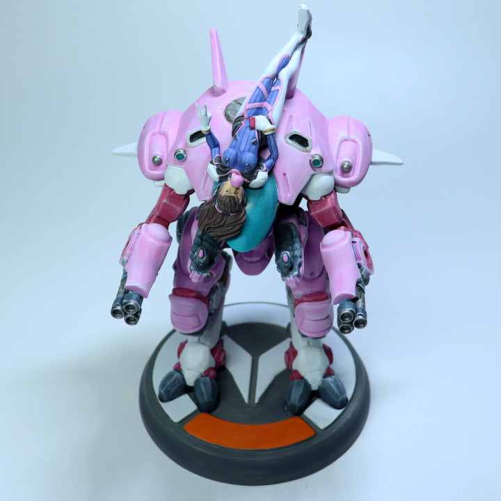 3D Print of Overwatch - D.Va & Meka - Victory Pose by zymetheuy