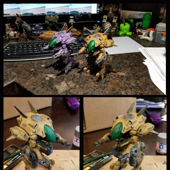 3D Print of Overwatch - D.Va & Meka - Victory Pose by freebug2day