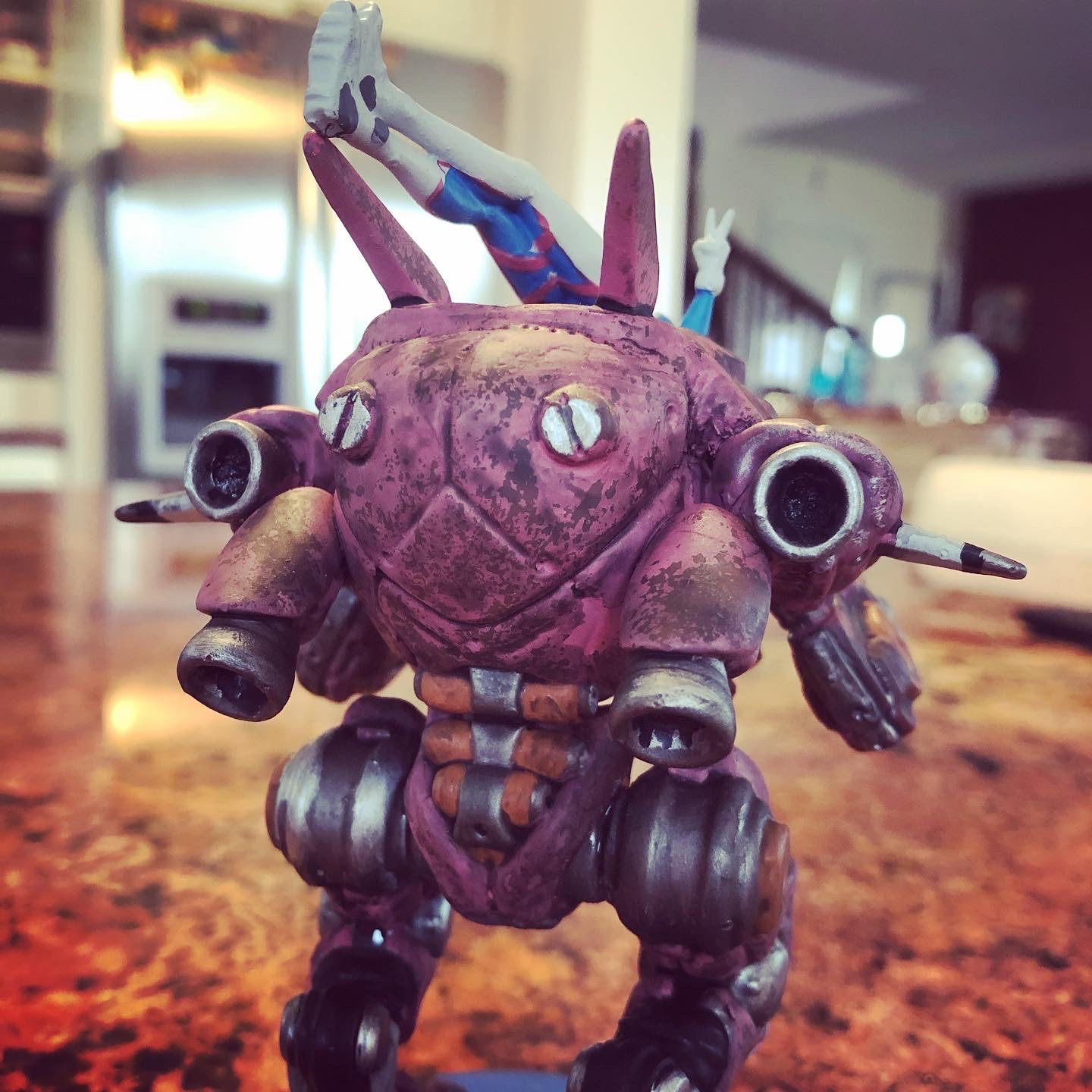 3D Print of Overwatch - D.Va & Meka - Victory Pose by SebKeihilin