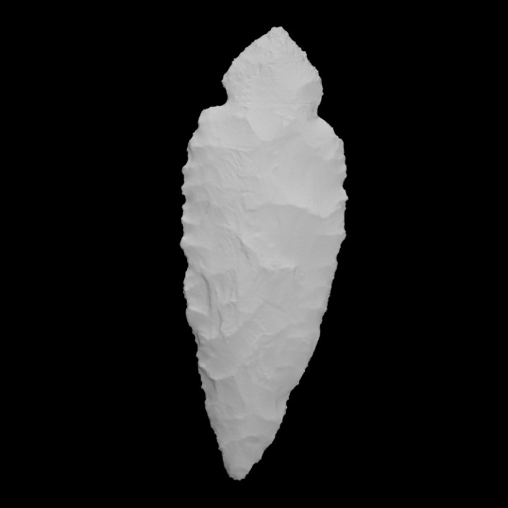 3D Printable Turkey-tail Projectile Point by Virtual Curation Lab