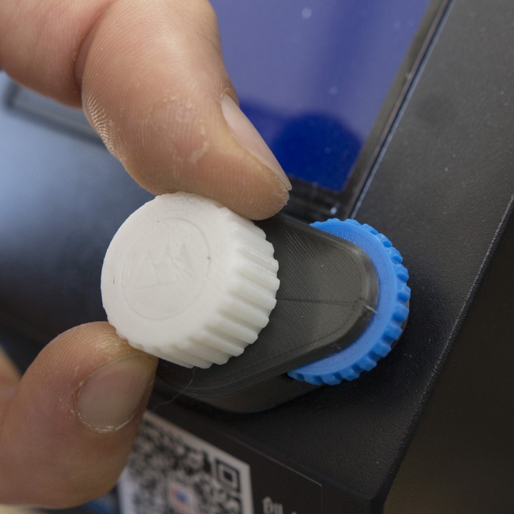 3D Printable 3D Printer Gear Knob with Fine Tuning Dial by Devin ...